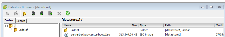 Upload an ISO to a Datastore in vSphere