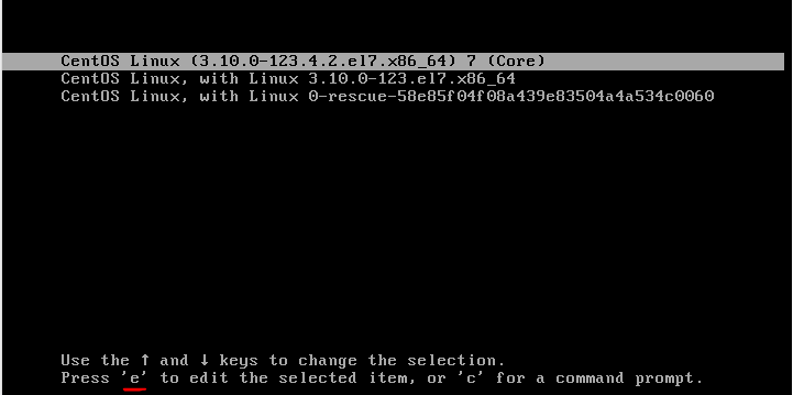 How to reset the root password on Centos 7